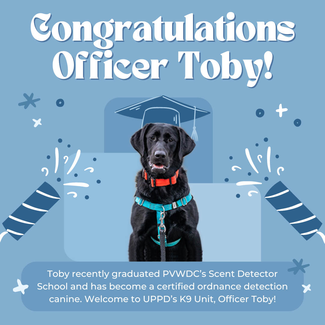 Congratulations to Officer Matthew Keller and K9 Officer Toby ...