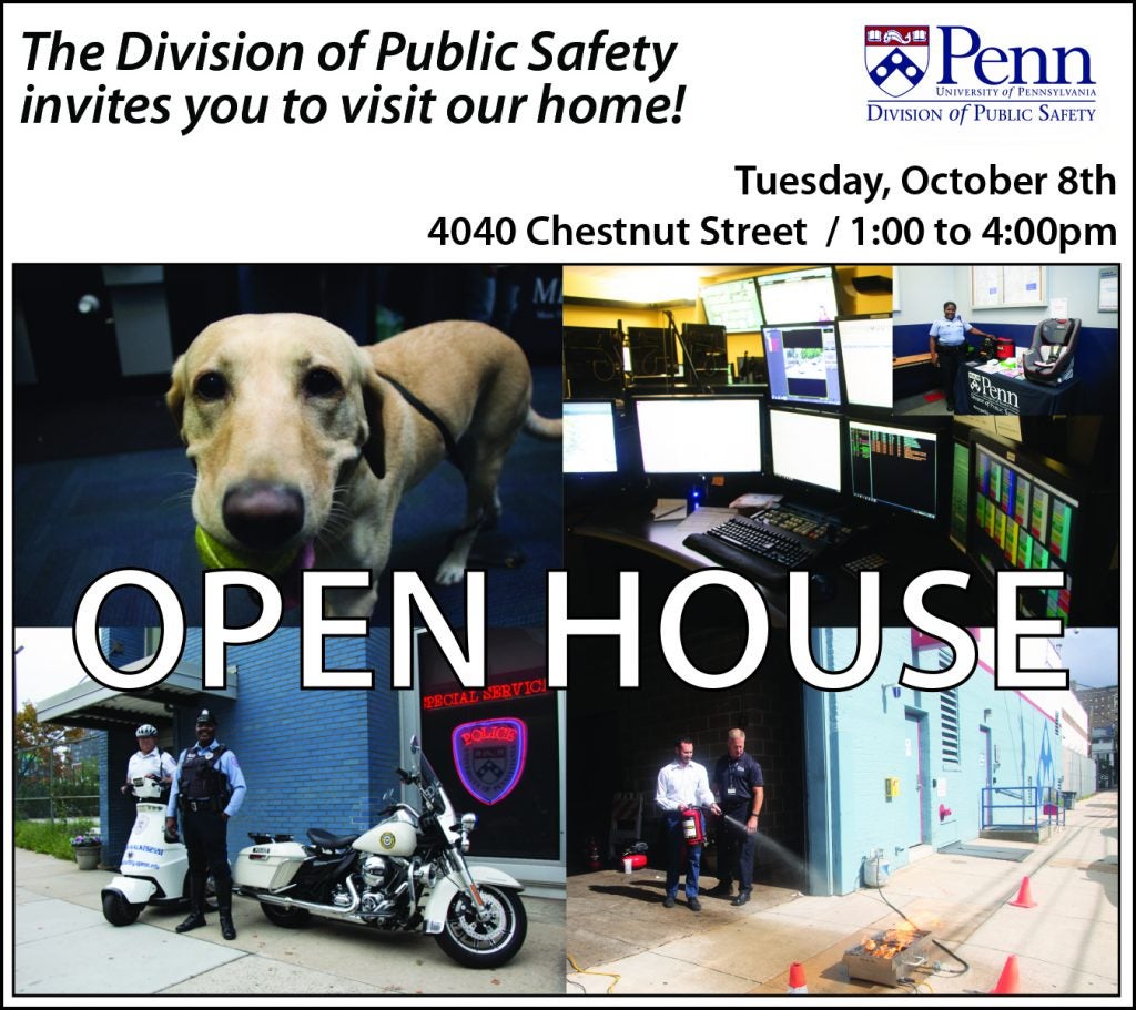 DPS Open House - October 8th from 1-4pm | Division of Public Safety